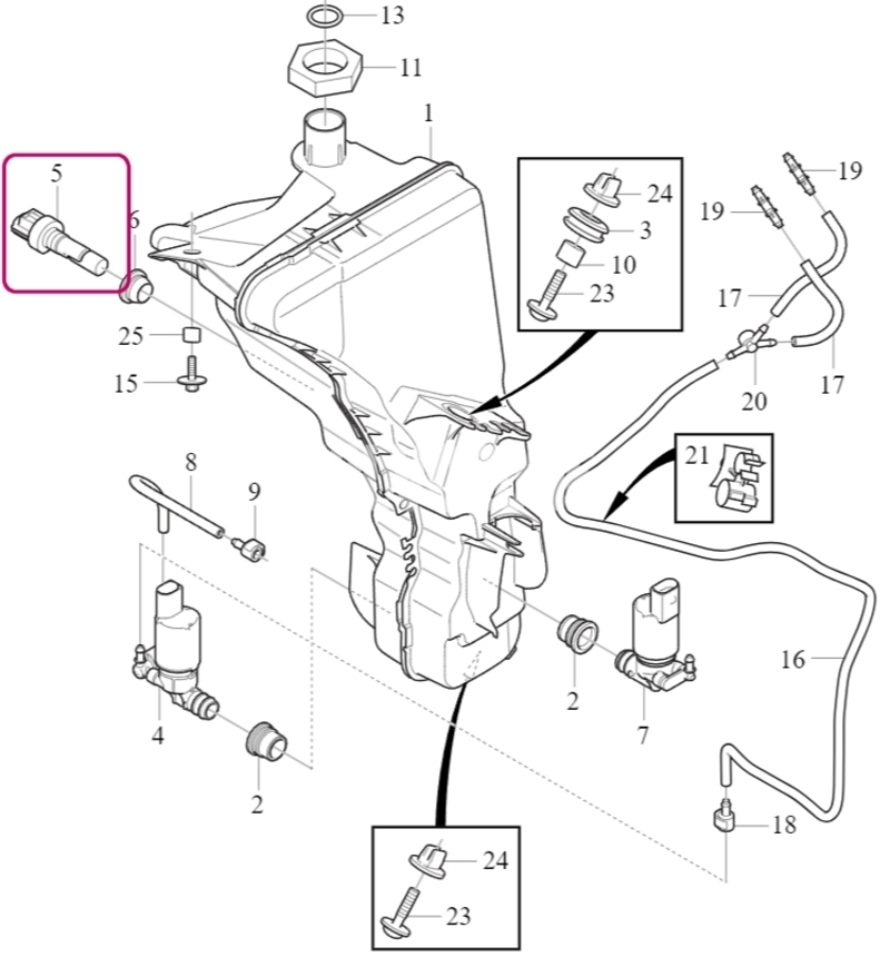LEVEL WARNER Volvo 32328238 - Volvo / Polestar Spare Parts Europe